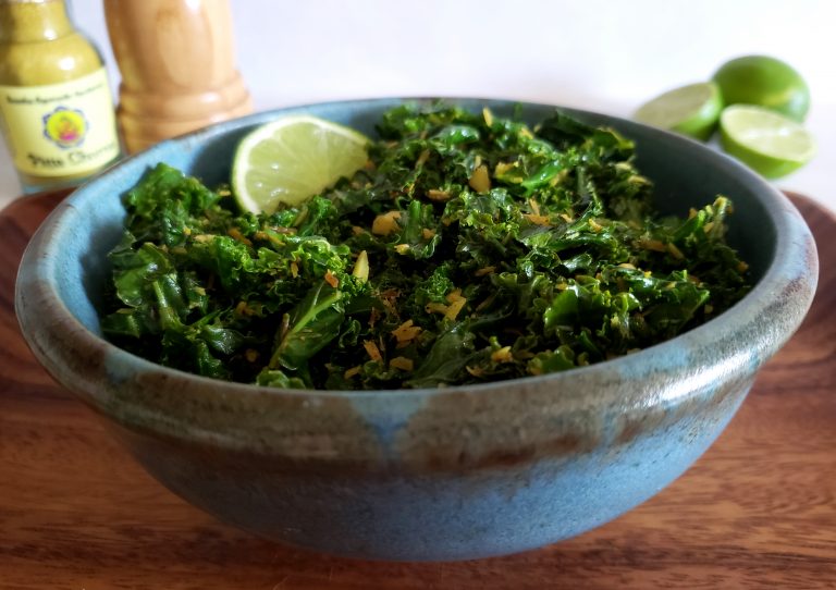 Cooling Coconut and Kale Sauté - Svastha Ayurveda