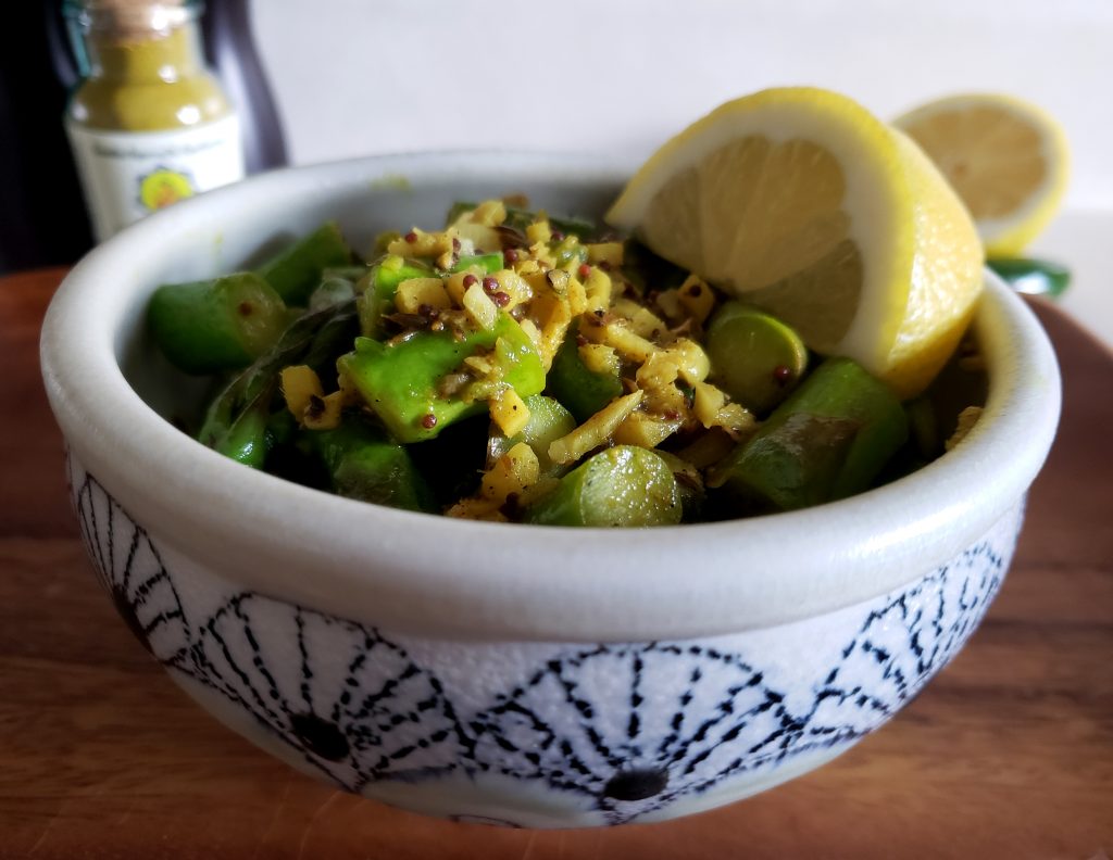 Spicy Springtime Lemon Asparagus Subji - Svastha Ayurveda